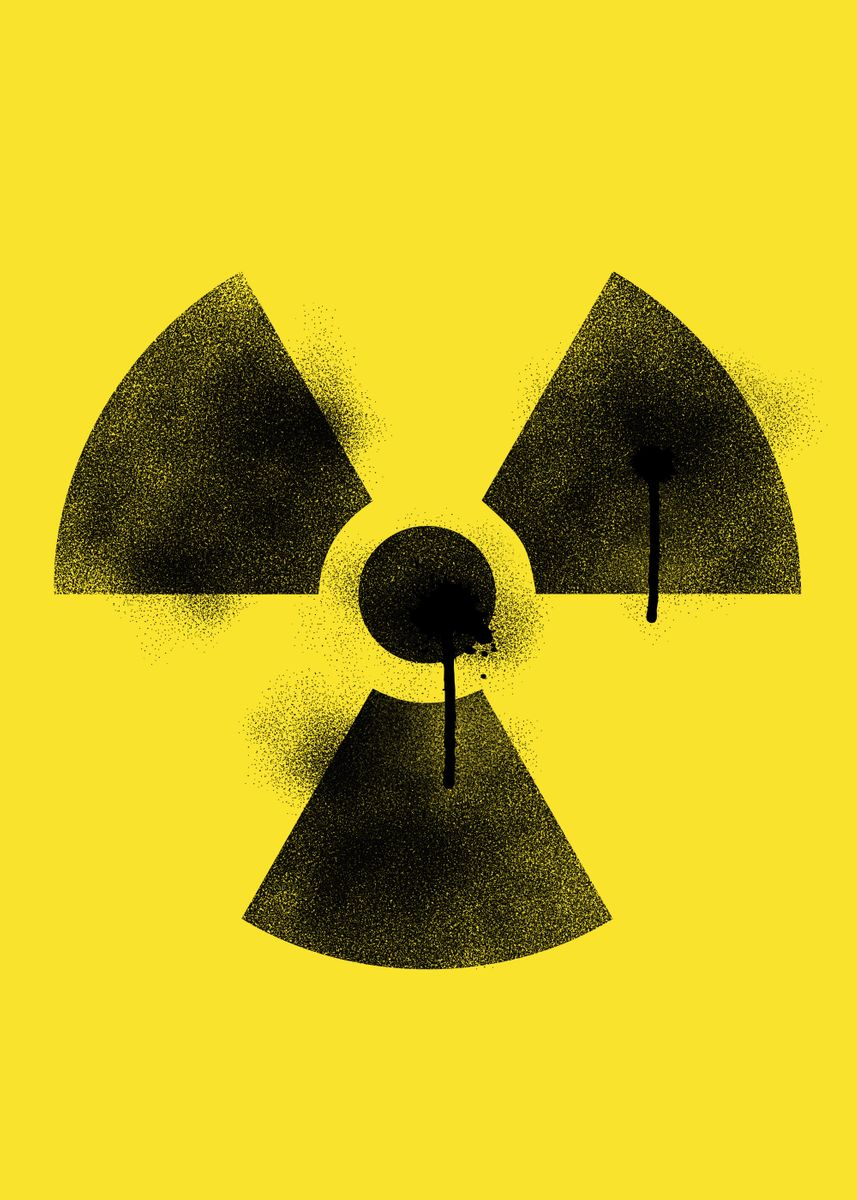 'Radioactive Sign' Poster, picture, metal print, paint by Boris Rajic ...