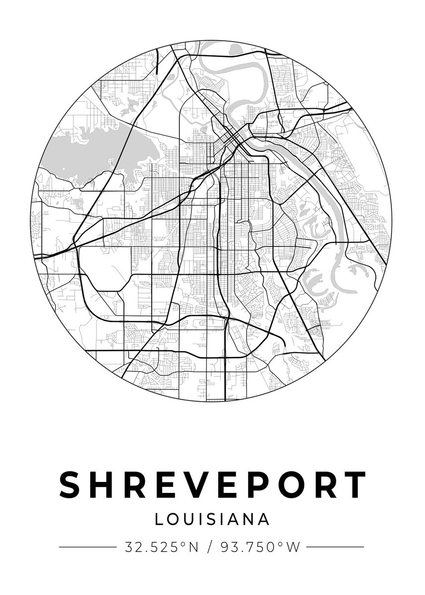 'Shreveport Louisiana' Poster, picture, metal print, paint by ...