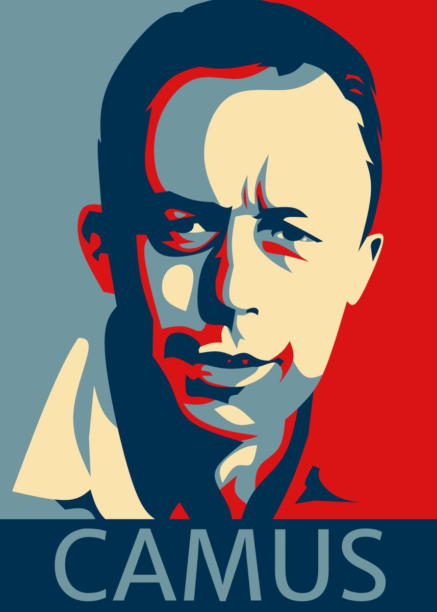 'Albert Camus' Poster by Beny Rahmat Mulyadi | Displate