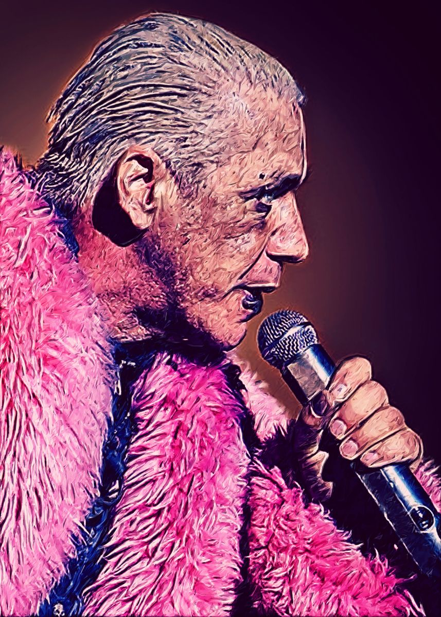 'Till Lindemann' Poster, picture, metal print, paint by SA KE | Displate