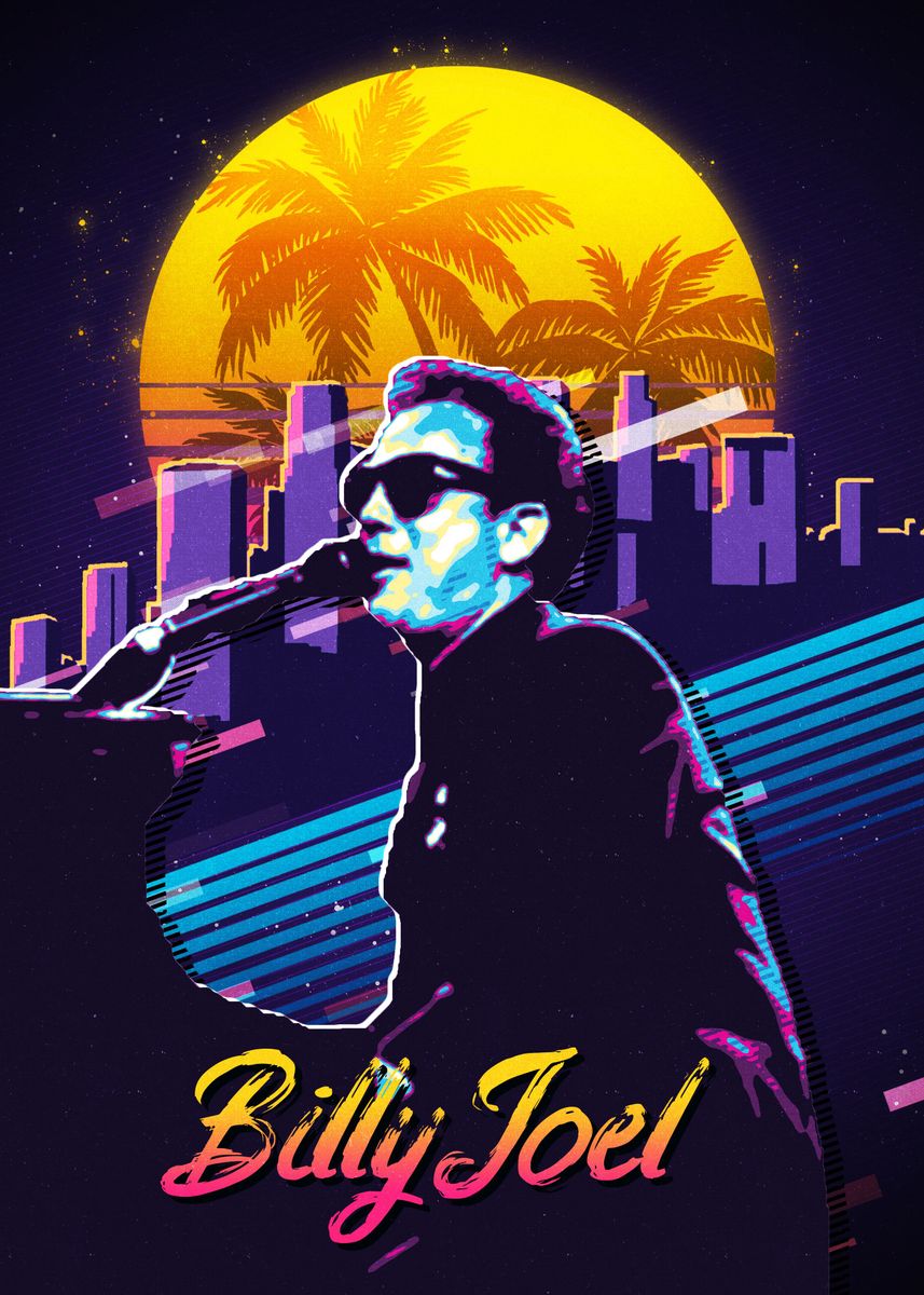 'billy retro' Poster, picture, metal print, paint by NiceAndBetter ...