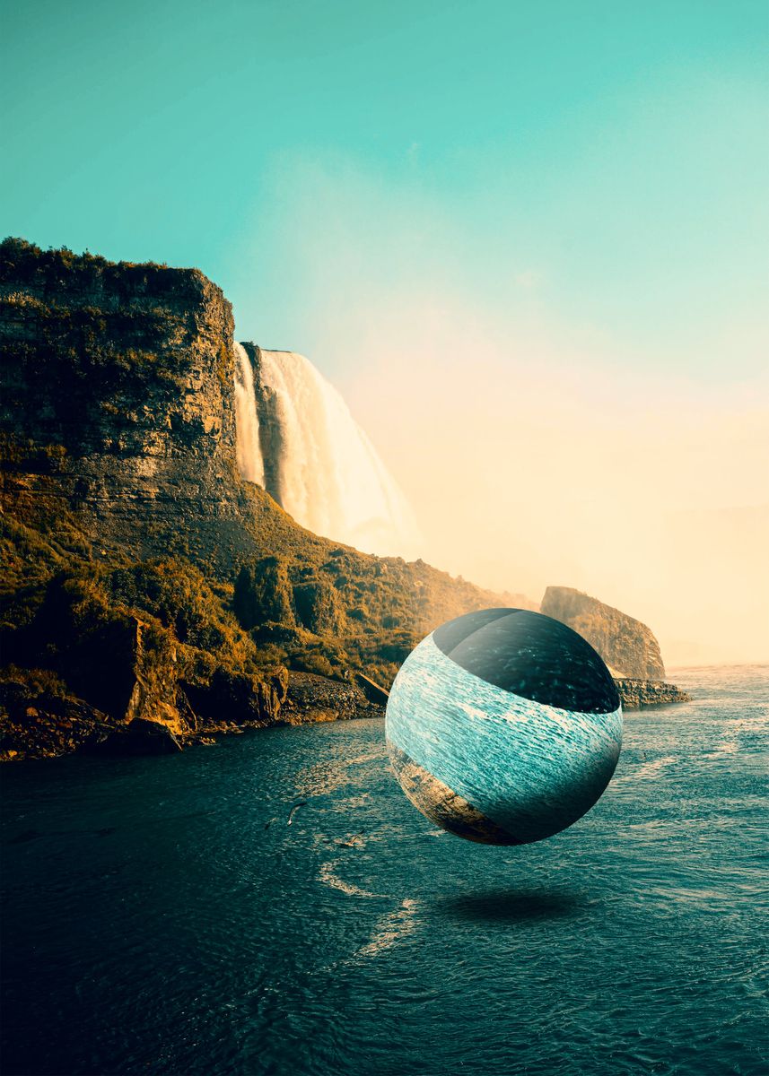 ' Rocks and sphere' Poster by RelDesign | Displate