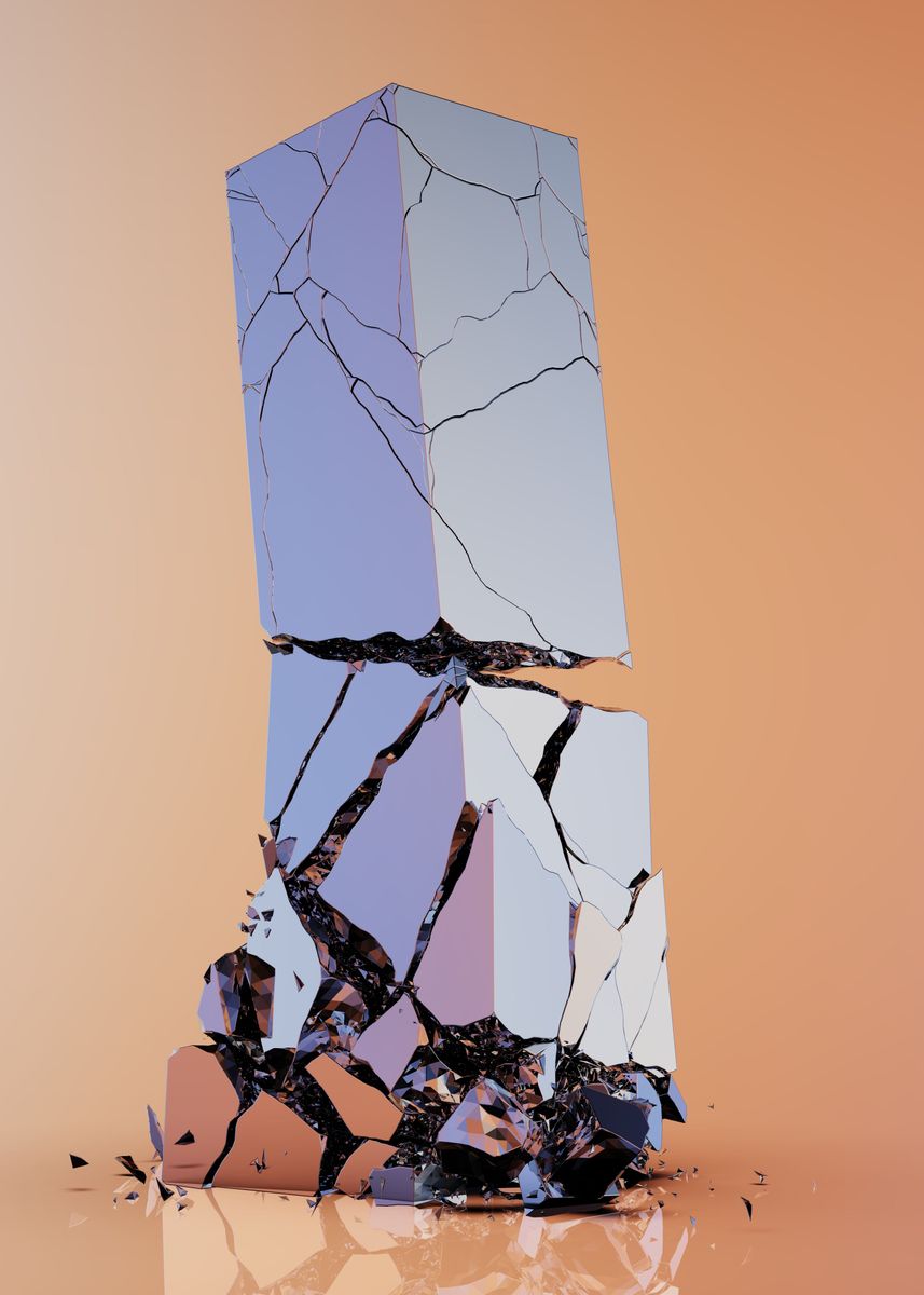 'Fractured' Poster, picture, metal print, paint by Aivaras Grauzinis ...