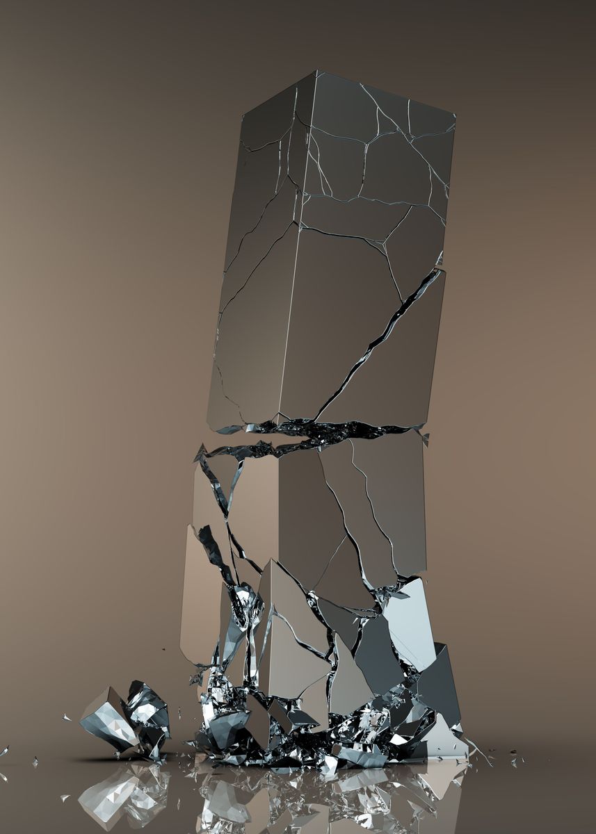 'Fractured' Poster, picture, metal print, paint by Aivaras Grauzinis ...