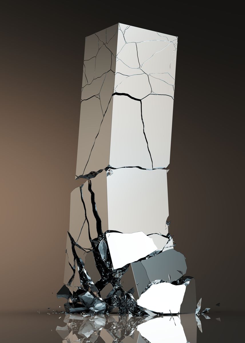 'Fractured' Poster, picture, metal print, paint by Aivaras Grauzinis ...