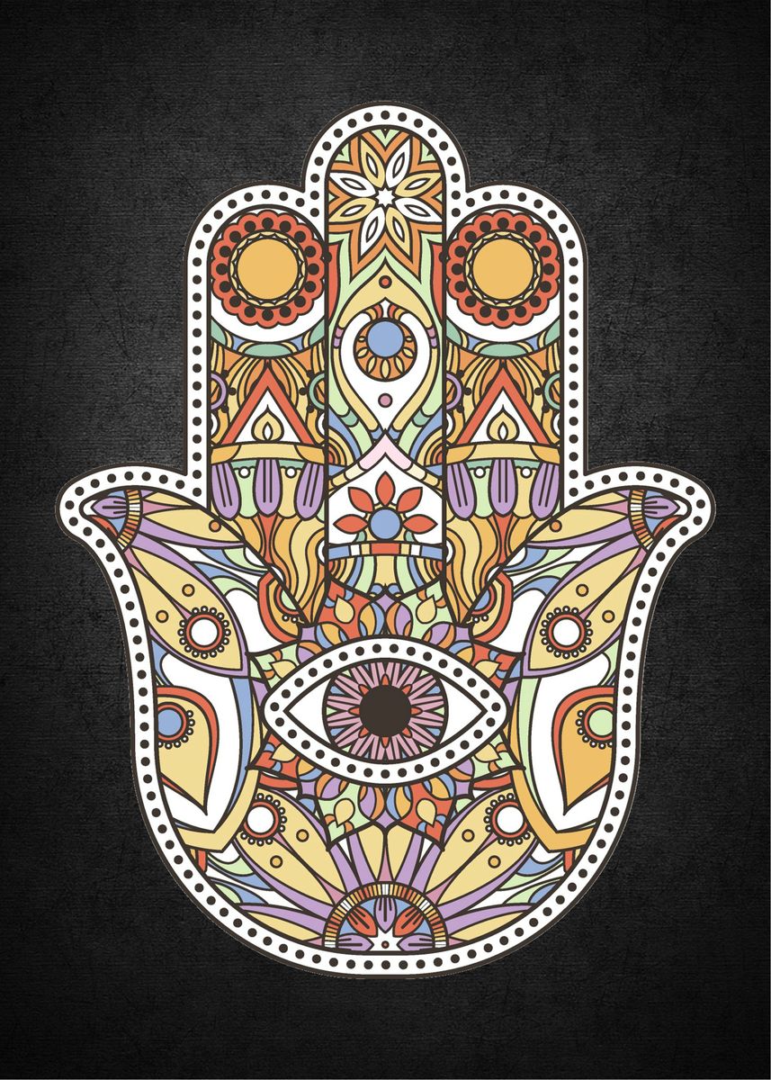 Hamsa Hand Painting