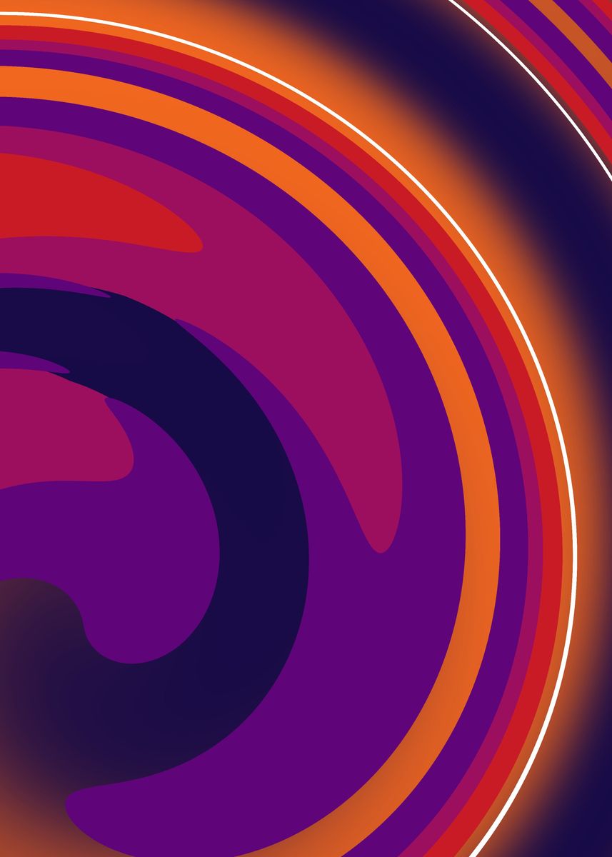 'Round' Poster, picture, metal print, paint by Juan Rojas | Displate