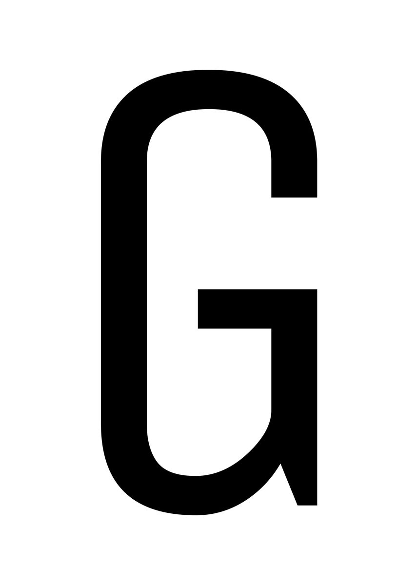 'Letter G' Poster, picture, metal print, paint by PH Design | Displate