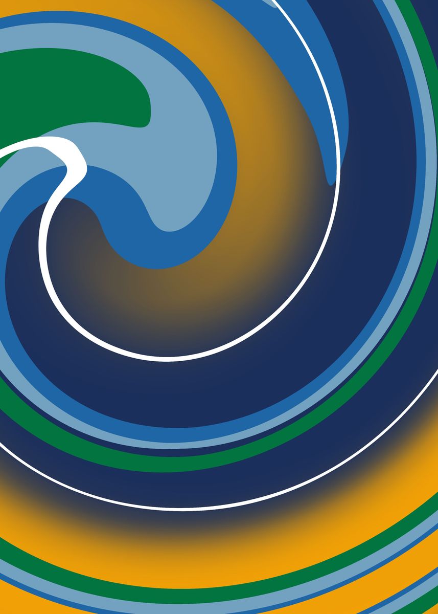 'Cyan' Poster by Juan Rojas | Displate