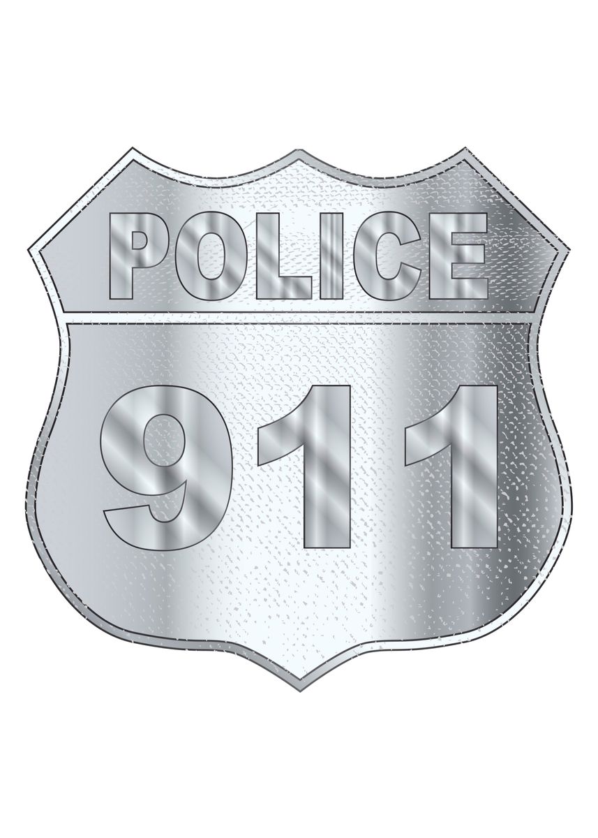 'Police Spoof Badge' Poster by HomeStead Digital | Displate