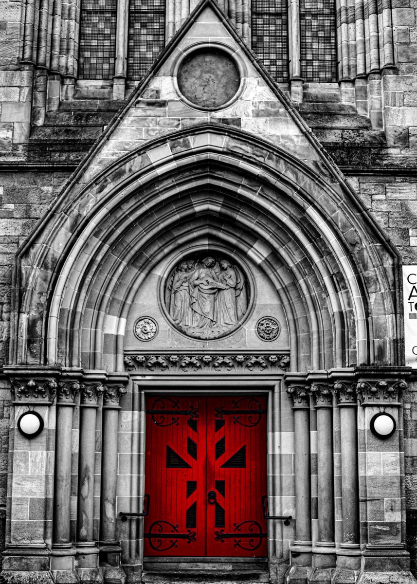 'Red Door' Poster, picture, metal print, paint by Stoobie | Displate