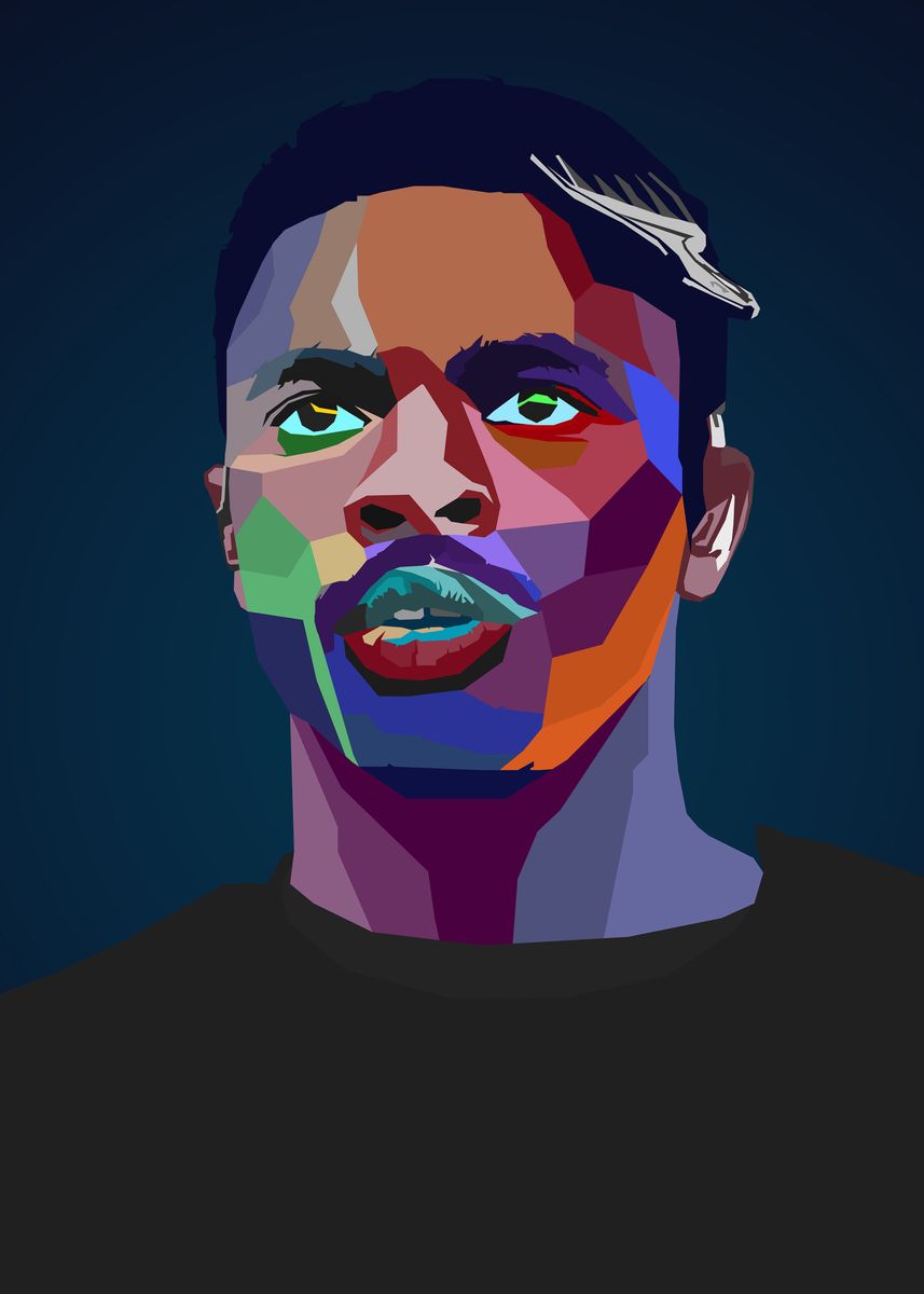 'Vince Staples Rapper' Poster, picture, metal print, paint by NGUYEN ...