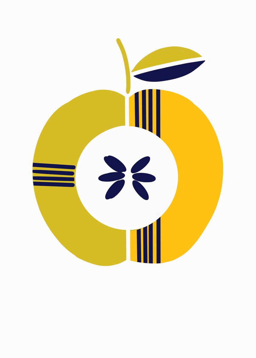'Apple Kitchen fruit art ' Poster, picture, metal print, paint by ...