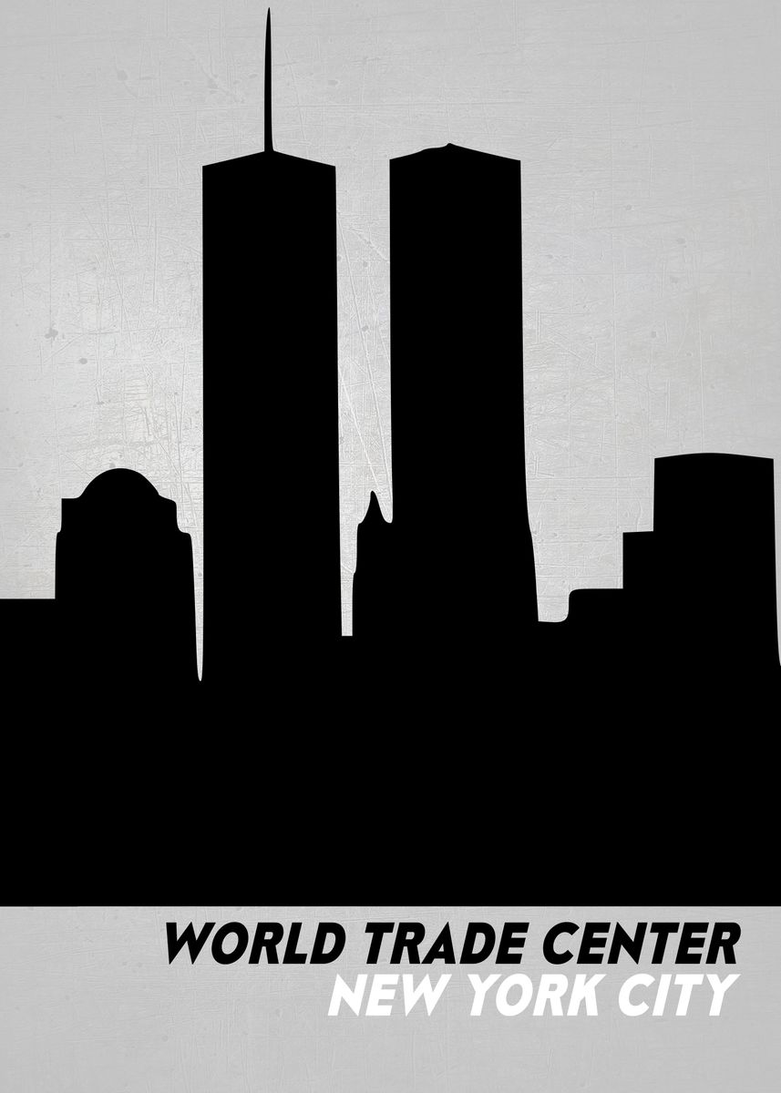 'WORLD TRADE CENTER NYC' Poster, picture, metal print, paint by Atomic ...