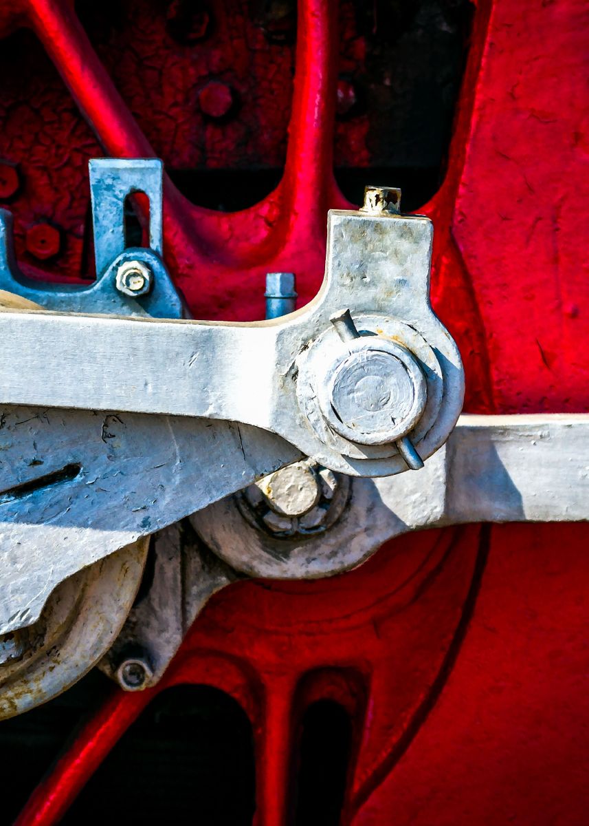 'Train Wheels Rods Gear' Poster by Art Ofphotos | Displate