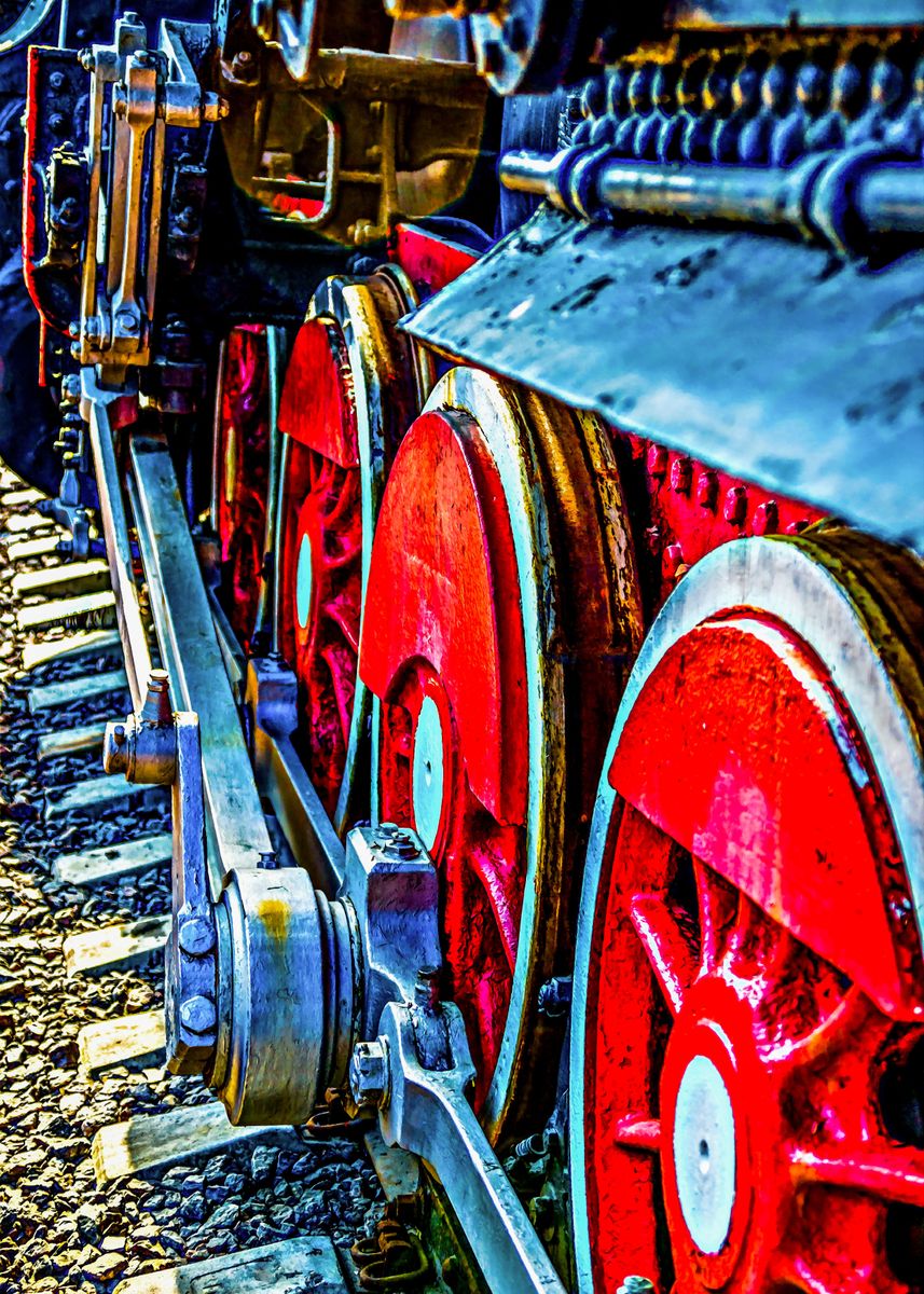 'Retro Steam Train Engine' Poster by Art Ofphotos | Displate