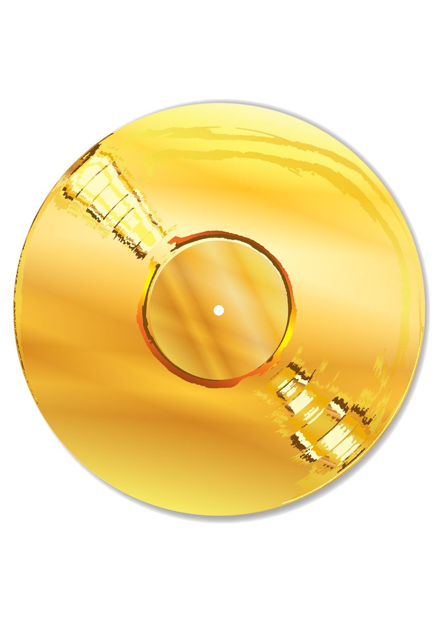 'Solid Gold Record' Poster, picture, metal print, paint by HomeStead ...
