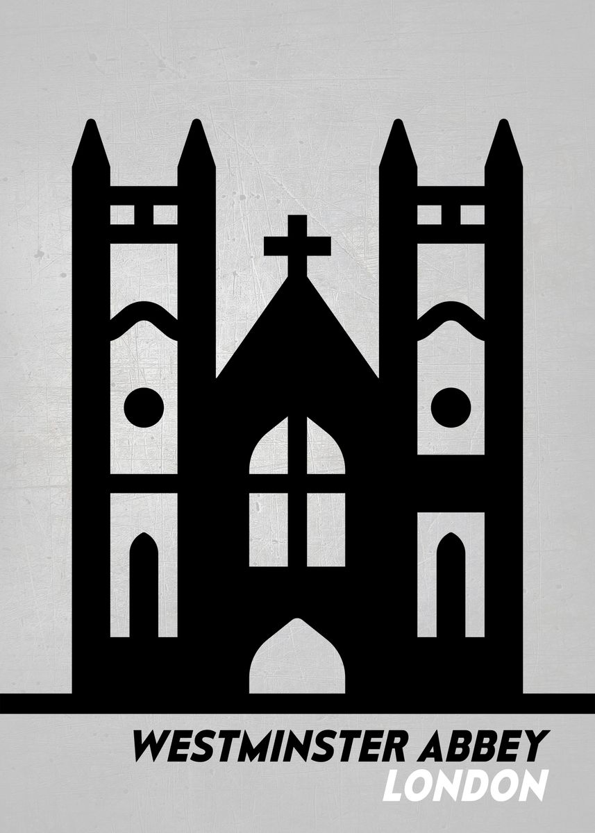 'LONDON Westminster Abbey' Poster, picture, metal print, paint by ...