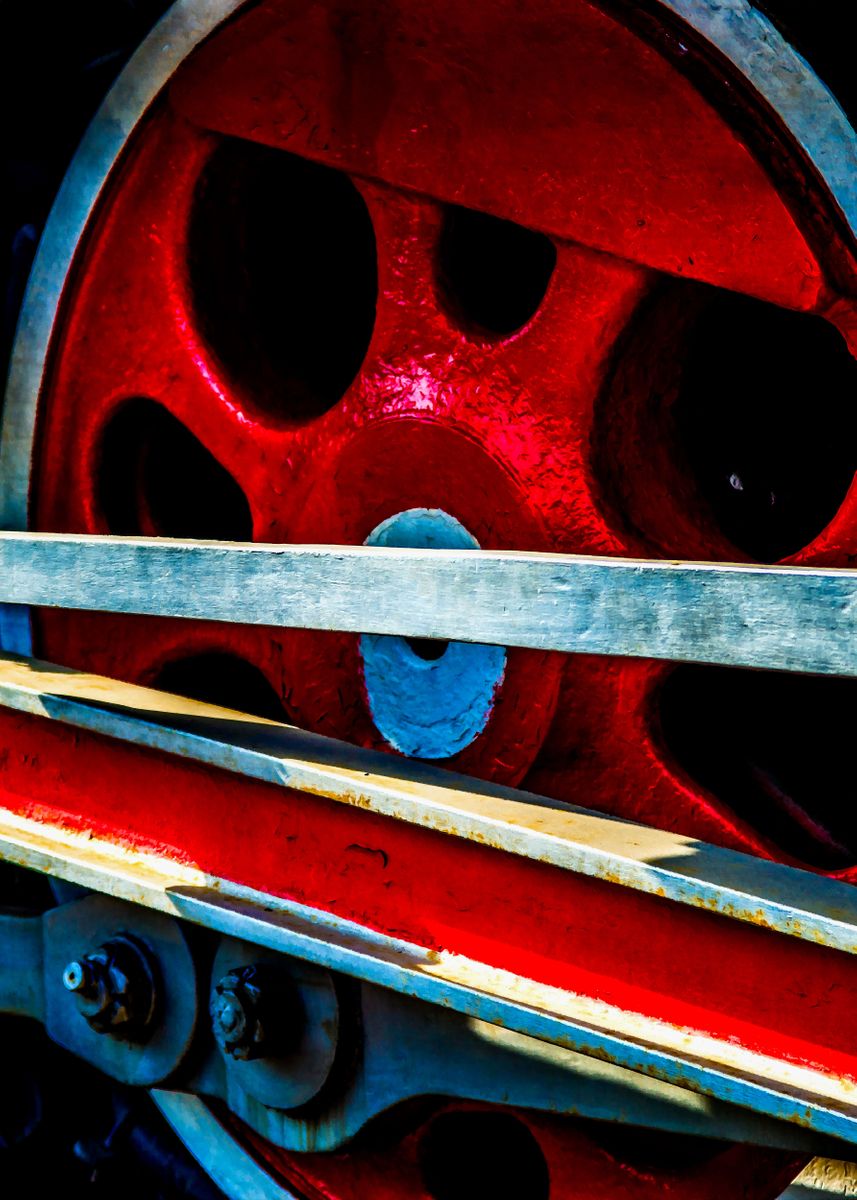 'Steam Train Driving Gear' Poster, picture, metal print, paint by Art ...