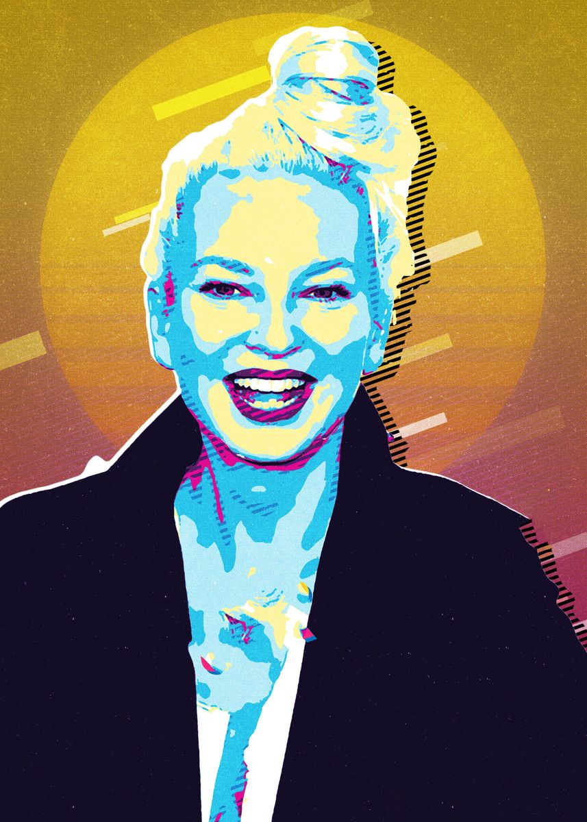 'Sia' Poster, picture, metal print, paint by Alex Mann | Displate