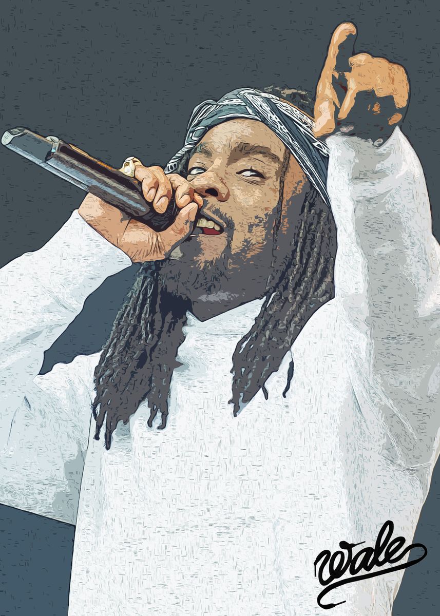 'Wale' Poster, picture, metal print, paint by Dillon Holden | Displate