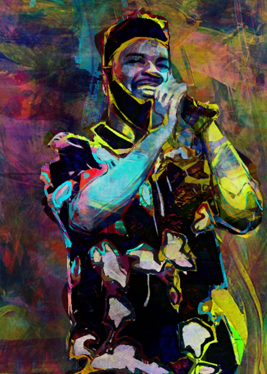 'Khalid' Poster, picture, metal print, paint by Alex Mann | Displate