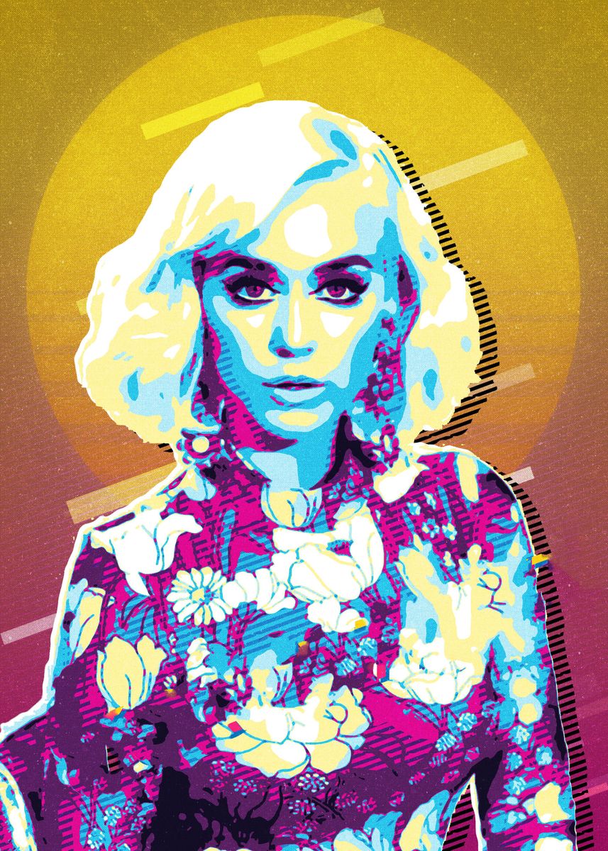 'Katy Perry' Poster, picture, metal print, paint by Alex Mann | Displate