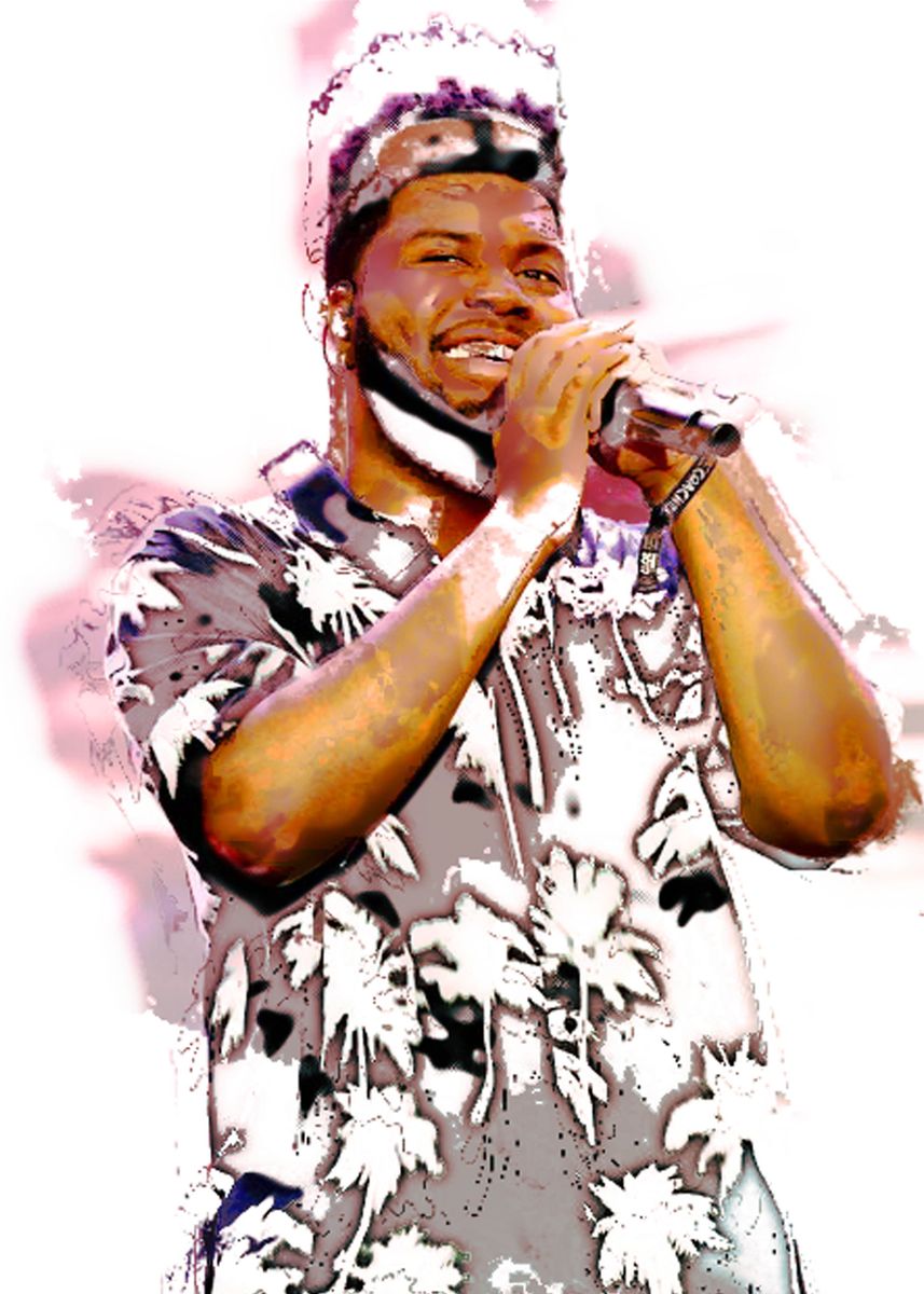 'Khalid' Poster, picture, metal print, paint by Alex Mann | Displate