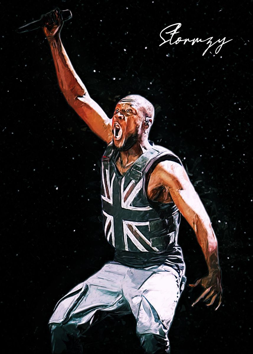 'Stormzy' Poster, picture, metal print, paint by SA KE | Displate