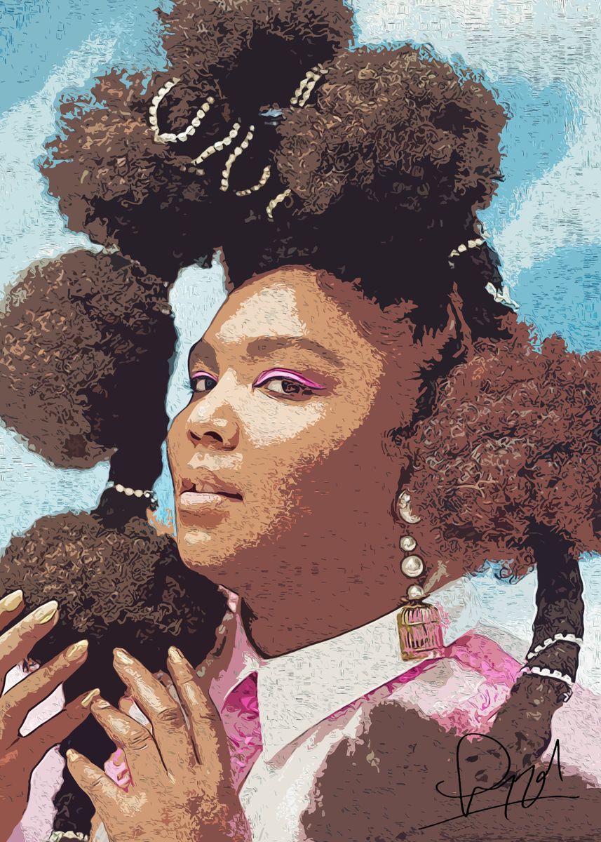 ' Lizzo' Poster, picture, metal print, paint by Dillon Holden | Displate