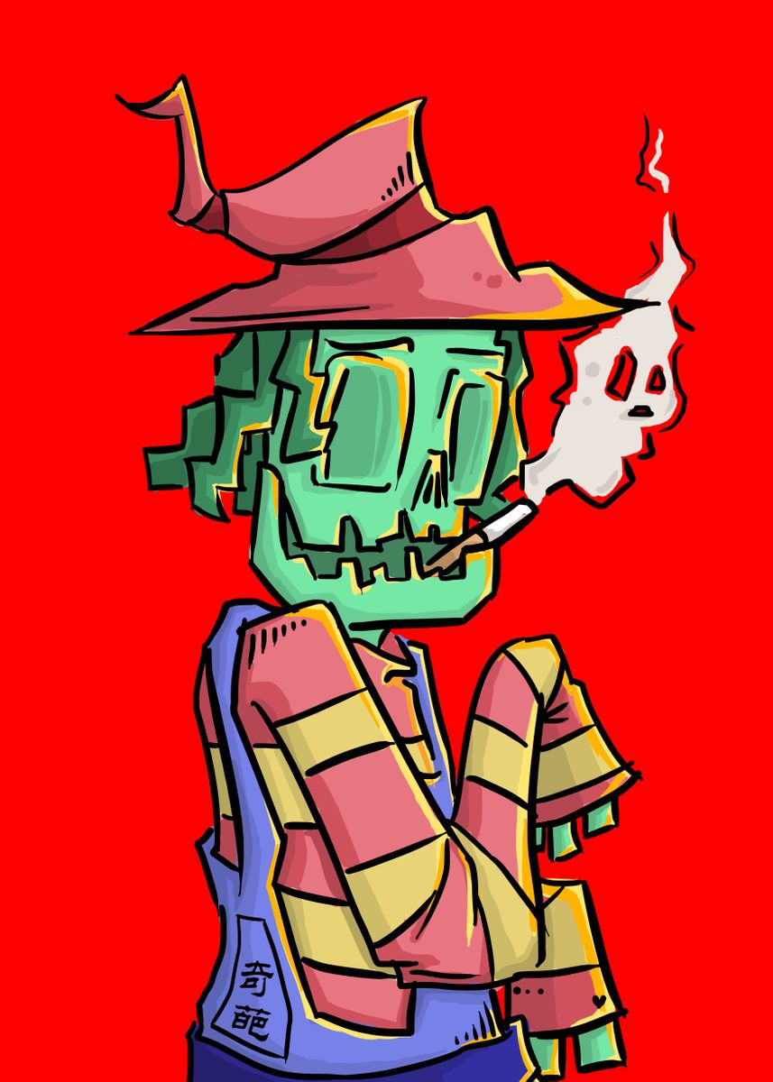 'Weirdo' Poster, picture, metal print, paint by fannyart0318 | Displate