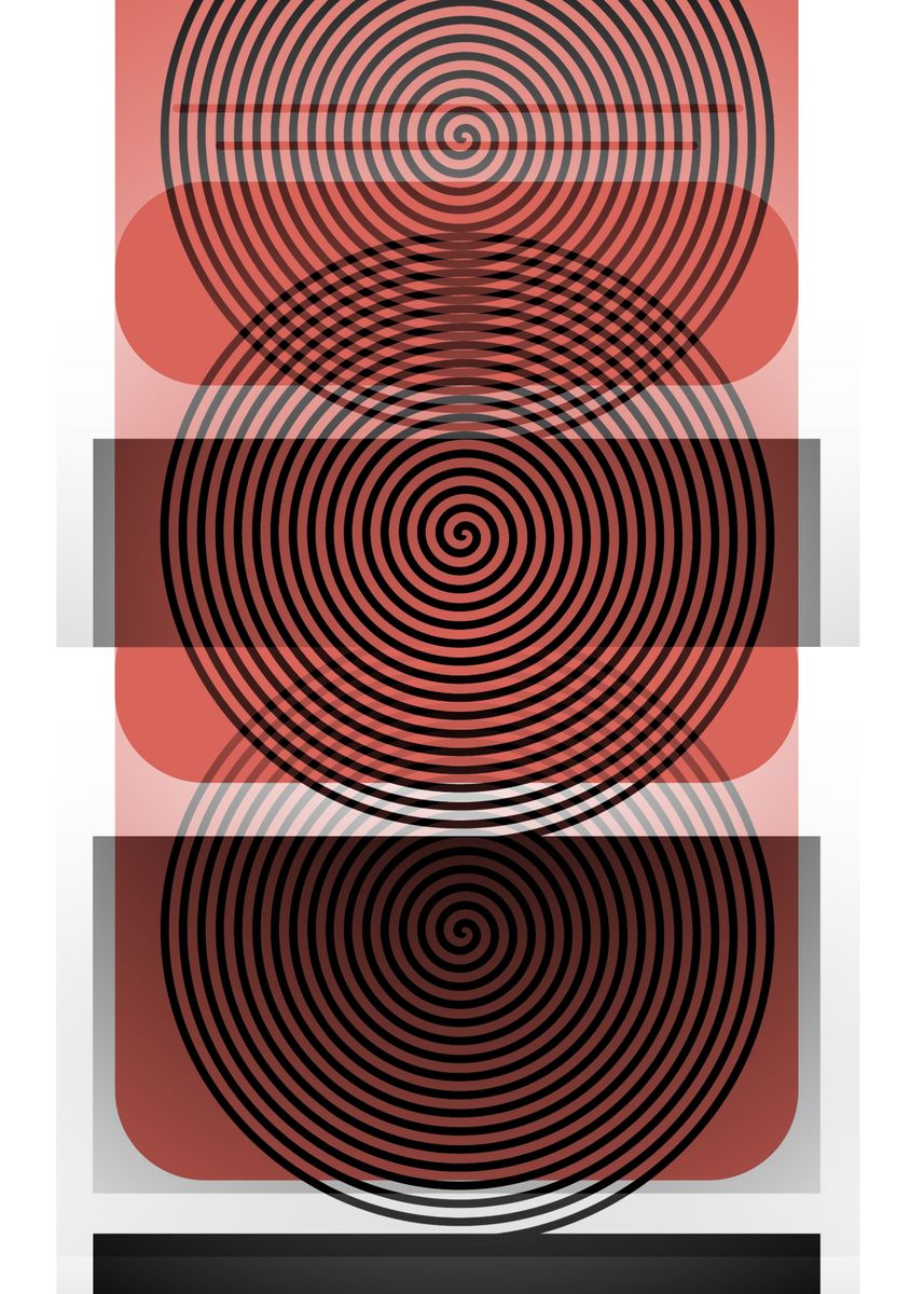 'Twisted' Poster, picture, metal print, paint by Ana Solórzano | Displate