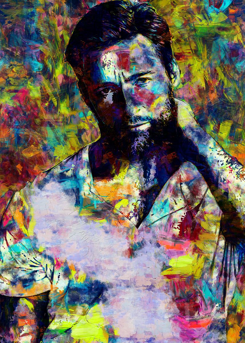 'Hugh Jackman' Poster by Alex Mann | Displate