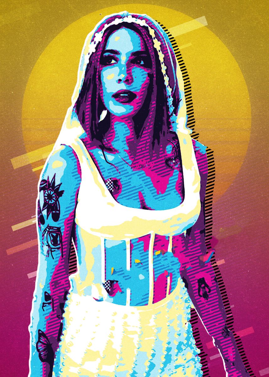 'Halsey' Poster, picture, metal print, paint by Alex Mann | Displate
