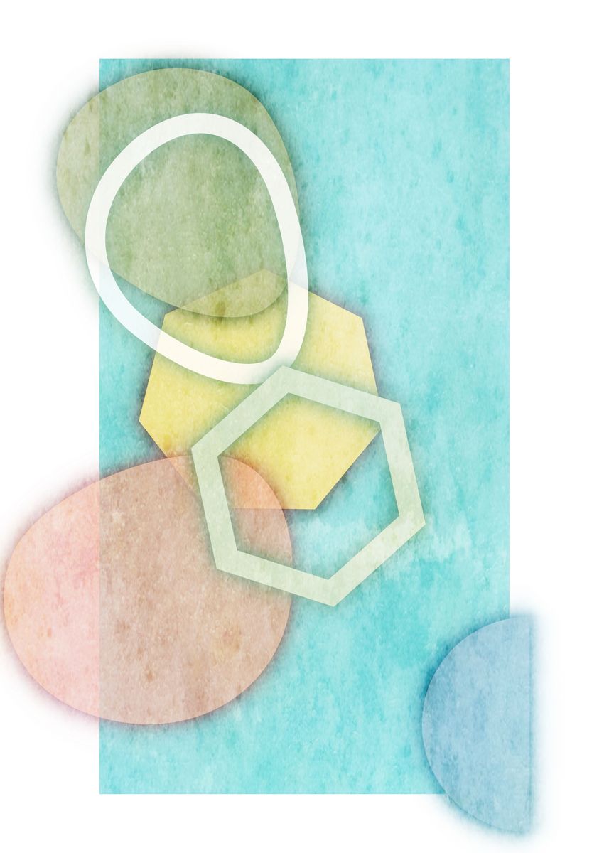 'colorful shadows' Poster, picture, metal print, paint by Ana Solórzano ...