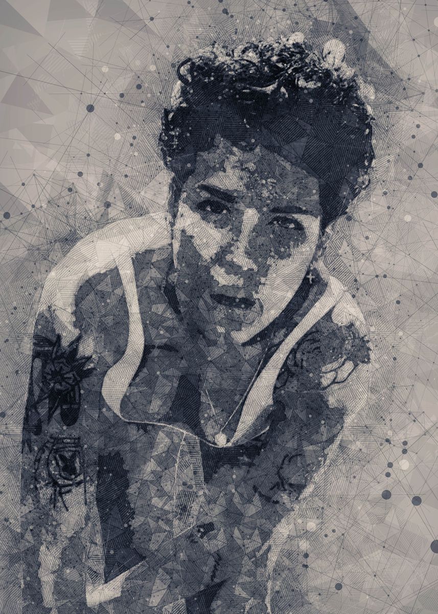 'Halsey' Poster, picture, metal print, paint by Alex Mann | Displate