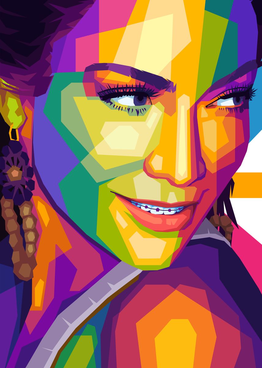 'Jennifer lopez painting ' Poster, picture, metal print, paint by Rizky ...