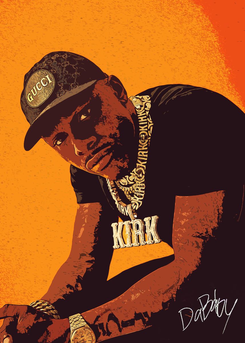 'DaBaby' Poster, picture, metal print, paint by Dillon Holden | Displate