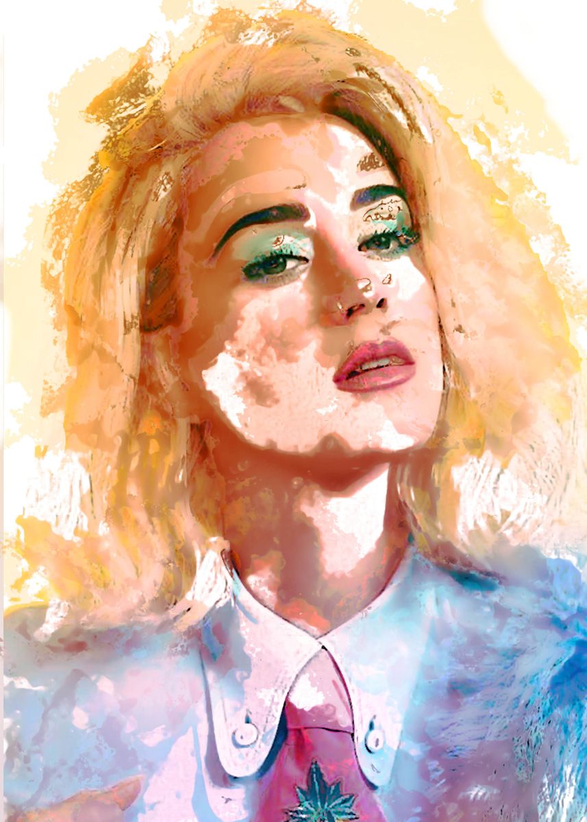 'Katy Perry' Poster, picture, metal print, paint by Alex Mann | Displate