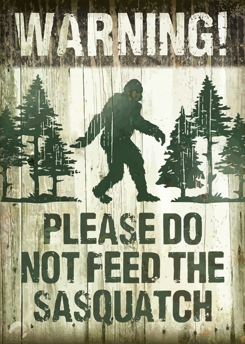 'Sasquatch vintage' Poster, picture, metal print, paint by akyanyme ...