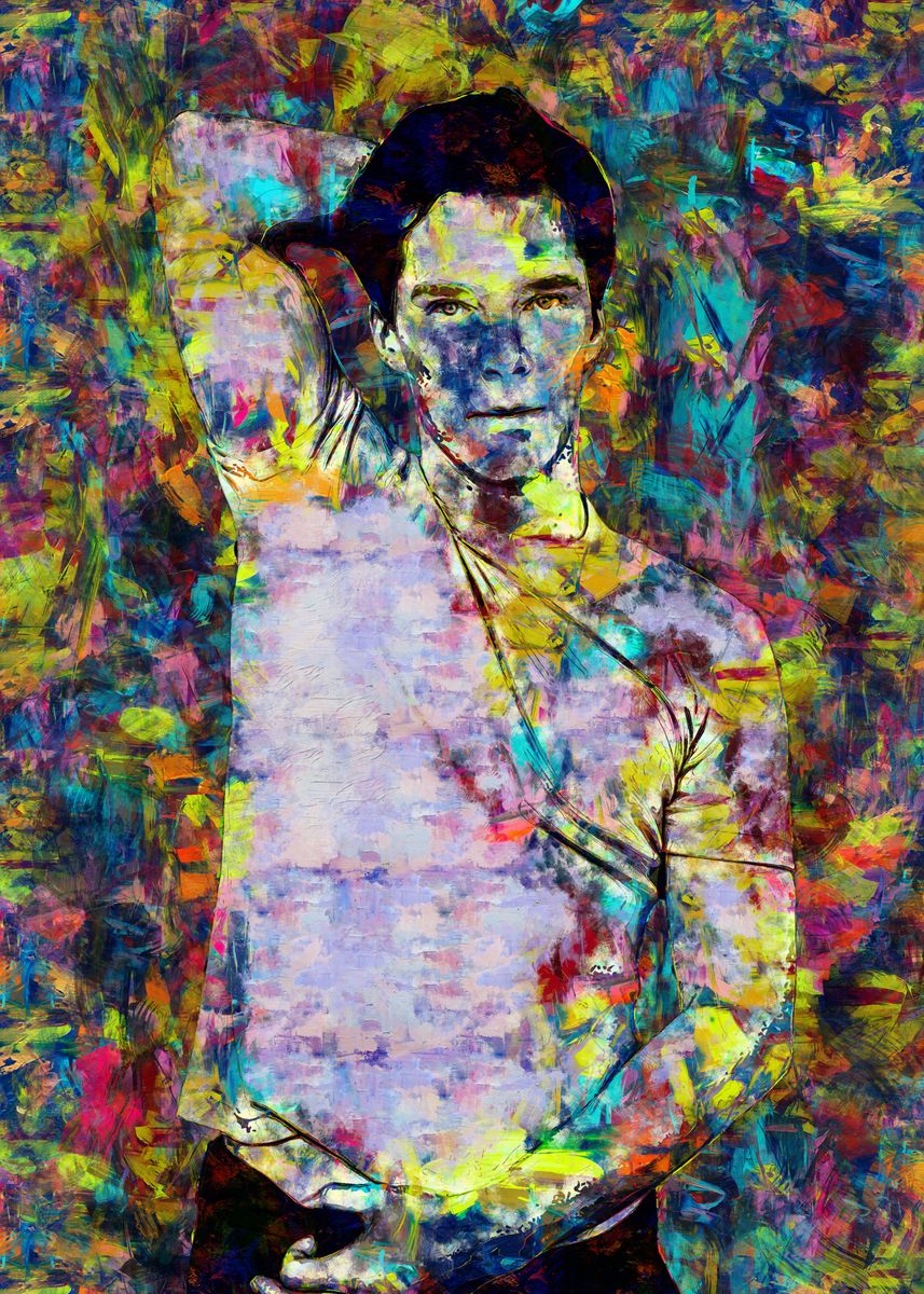'Benedict Cumberbatch' Poster, picture, metal print, paint by Alex Mann ...