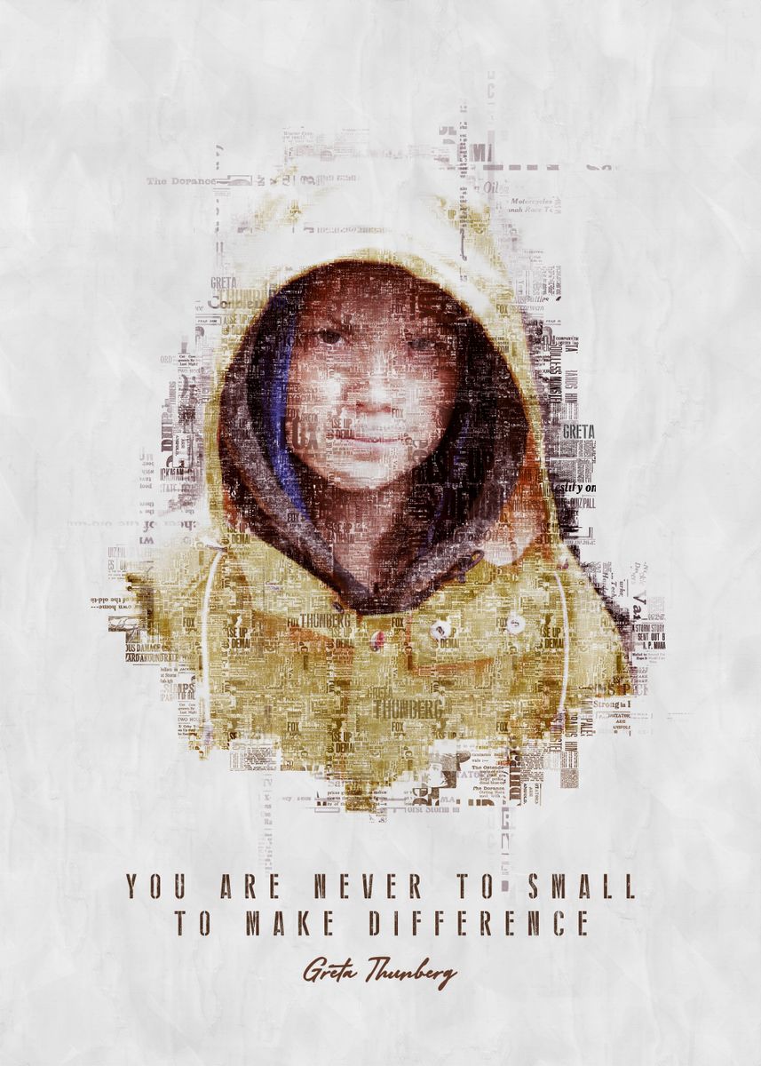 'GRETA THUNBERG' Poster, picture, metal print, paint by Most Popular ...