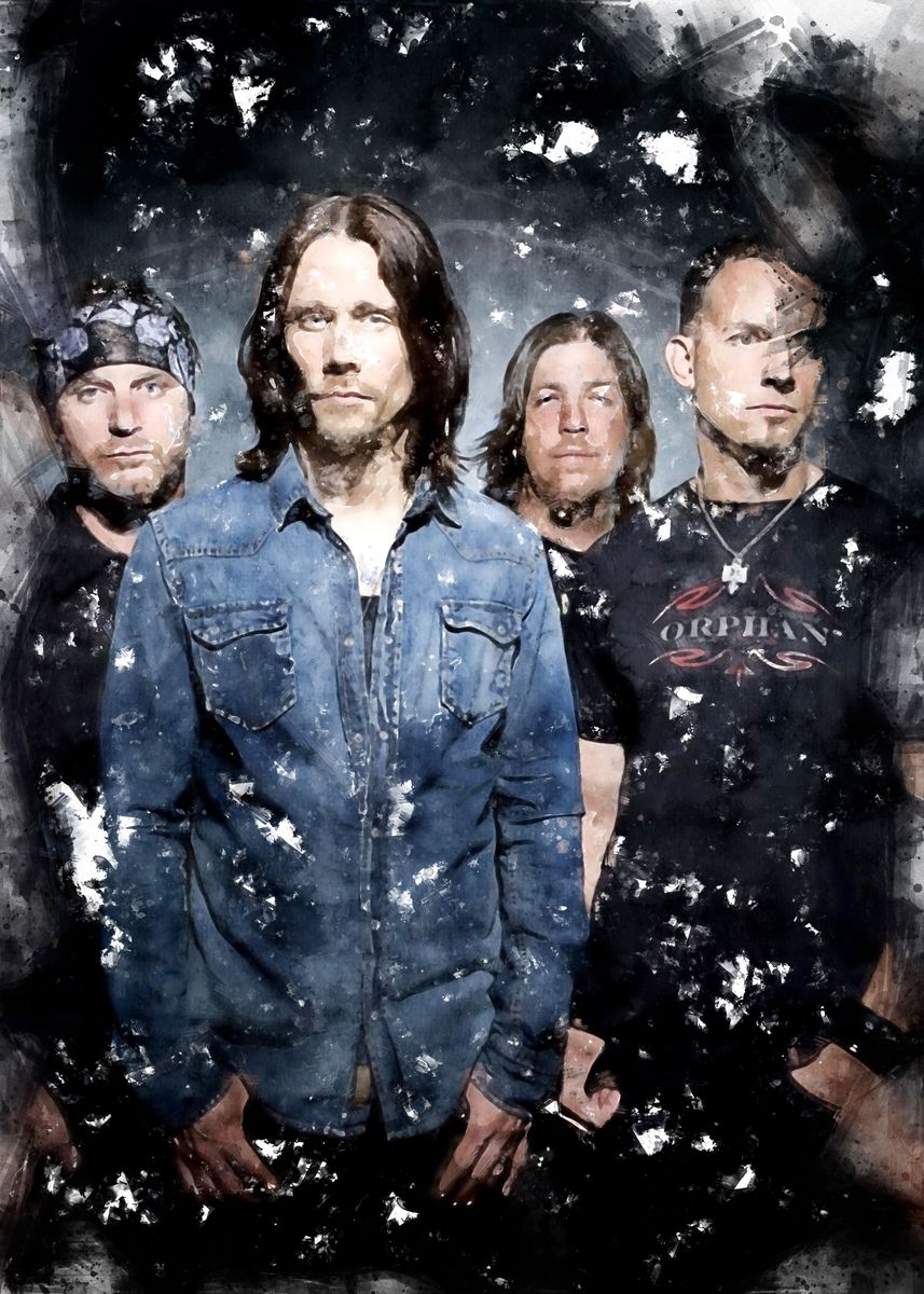 'Alter Bridge 6' Poster, picture, metal print, paint by Melanie ...