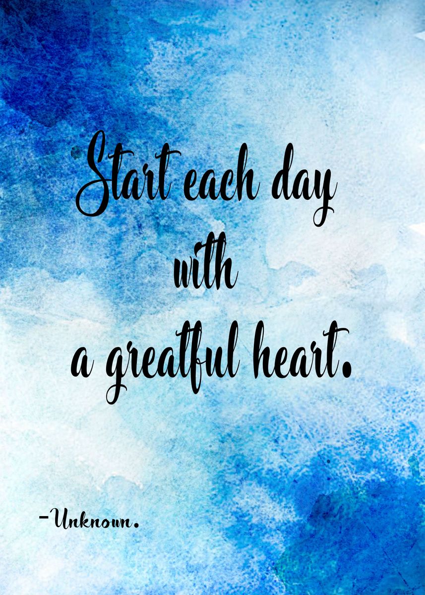 'Quote of the day ' Poster, picture, metal print, paint by EL even ...