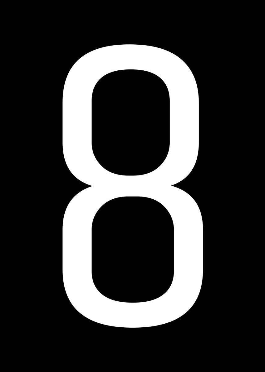 'Number 8' Poster, picture, metal print, paint by PH Design | Displate