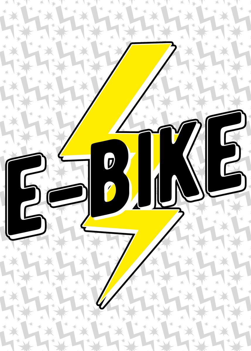 'ebike' Poster, picture, metal print, paint by SplashDesign | Displate