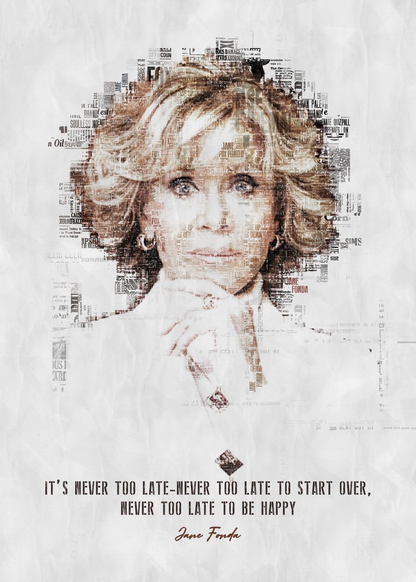 'Jane Fonda' Poster by Most Popular Cult posters | Displate