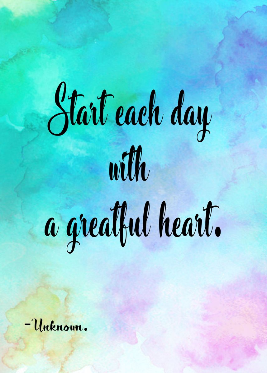 'Quote of the day ' Poster, picture, metal print, paint by EL even ...