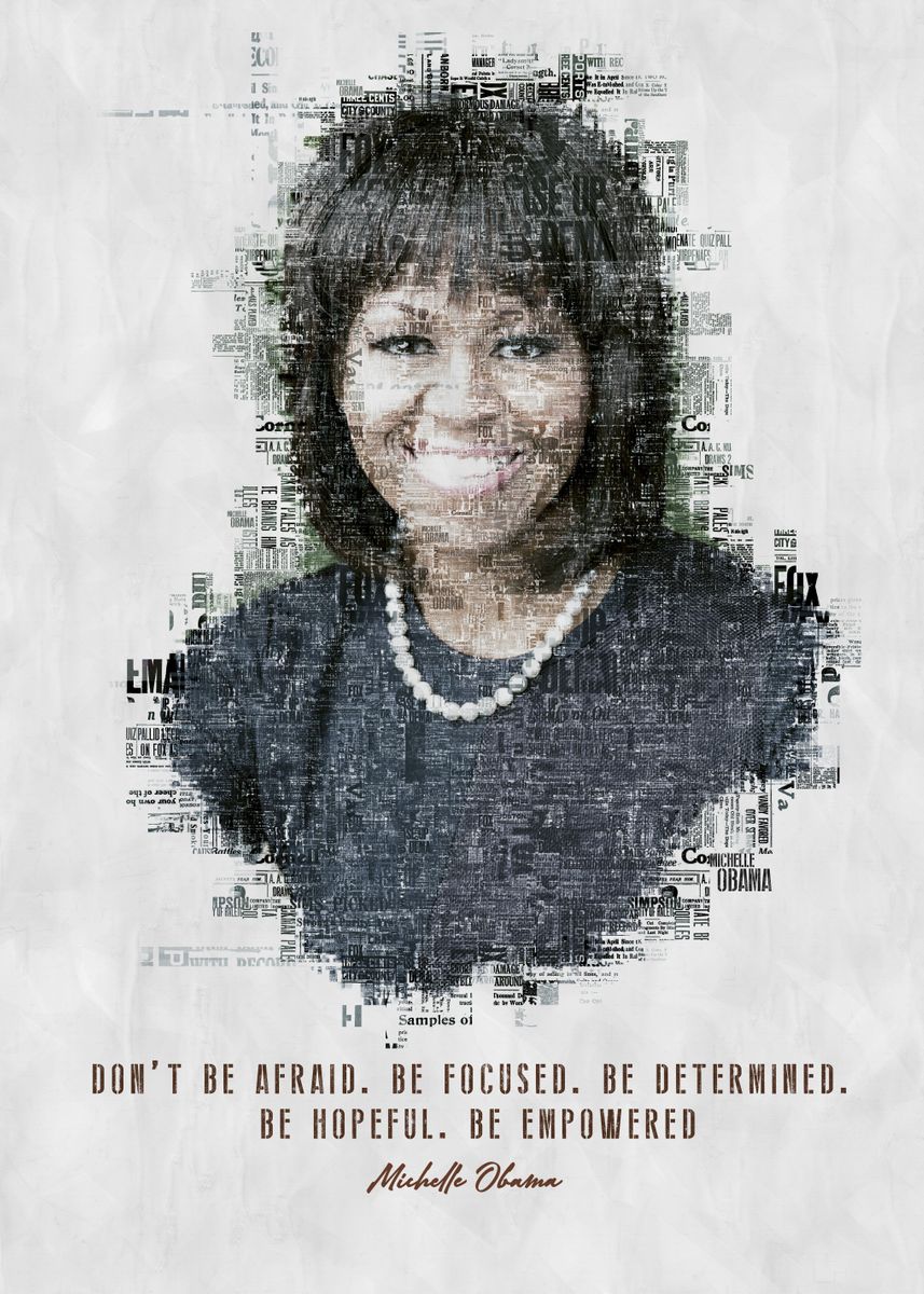 'MICHELLE OBAMA' Poster, picture, metal print, paint by Most Popular ...
