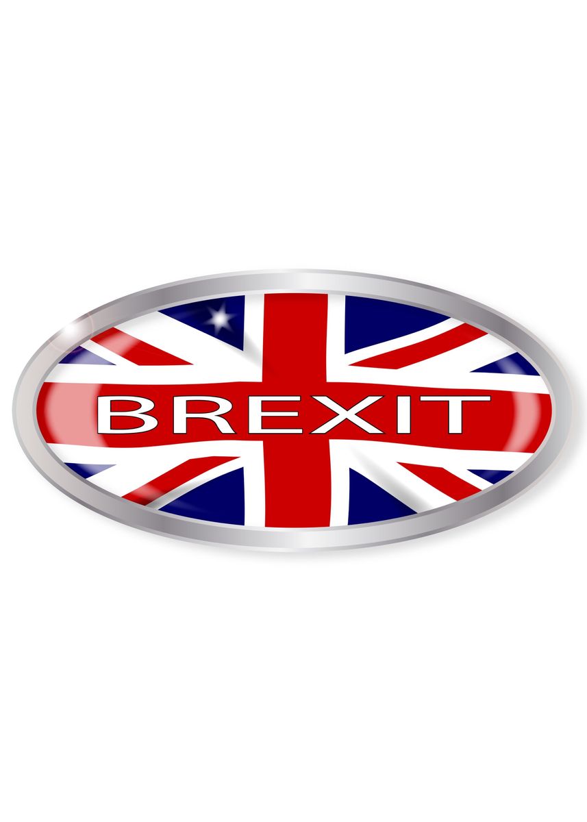 'Brexit Union Jack Button' Poster by HomeStead Digital | Displate